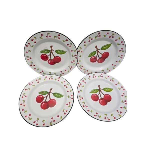 MARTHA ENGELBREIT | Kitchen | Vtg Set Of 4 Martha Emig Cherry Design ...